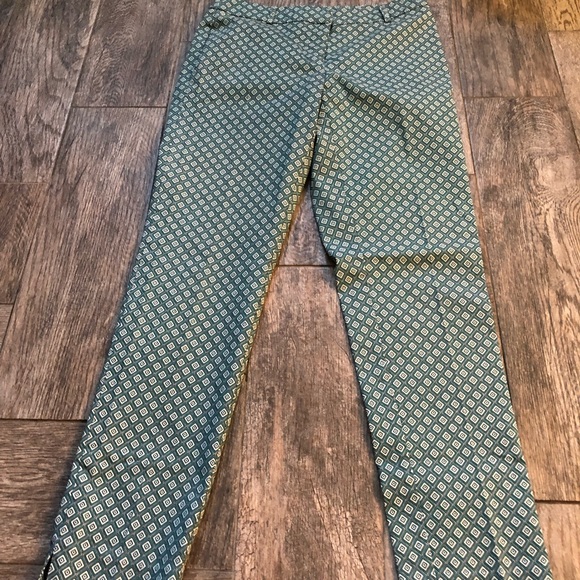 Roz & Ali | Pants & Jumpsuits | Roz Ali Turquoise Diamond Print Pants ...